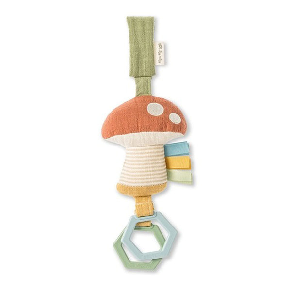 Bitzy Bespoke Ritzy Jingle Attachable Travel Toy - Mushroom