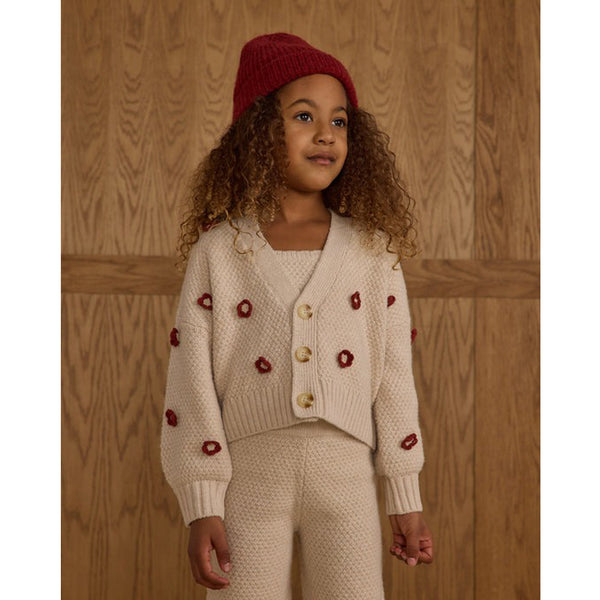 Boxy Crop Cardigan - Ruby Daisy