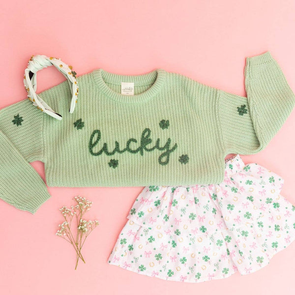 Ditsy Shamrock St. Patrick's Day Skort