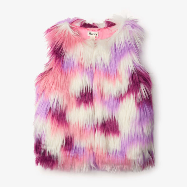 Girls Groovy Faux Fur Vest