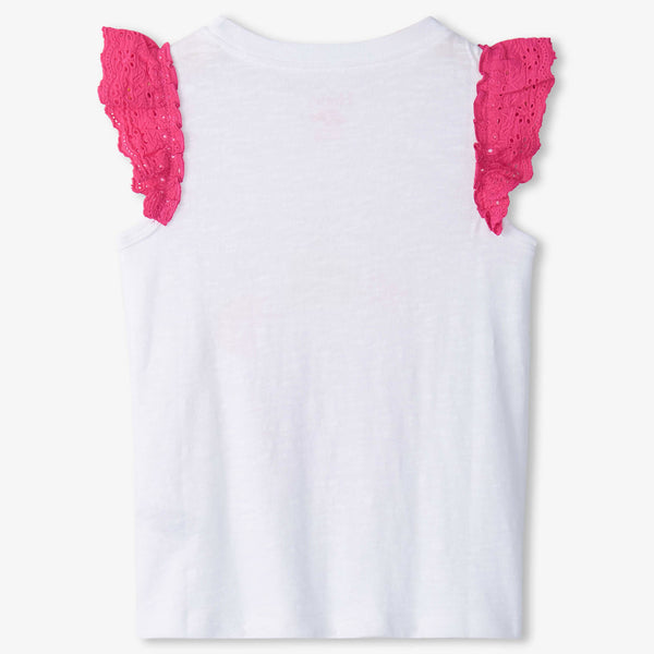 Pink Lemonade Ruffle Sleeve Tank Top
