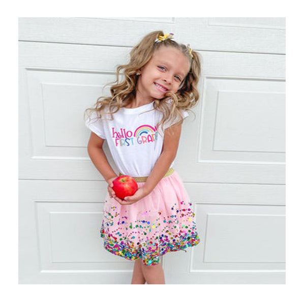 Hello First Grade Girls Tee