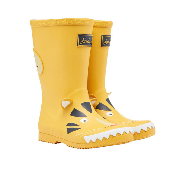 Roll Up Flexible Printed Wellies - Tiger