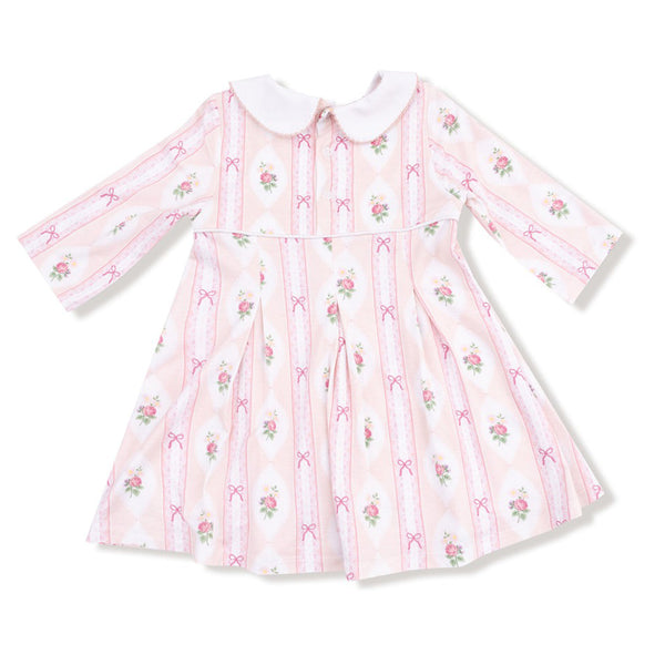 Ogee Lace - Floral Box Pleat Dress + Peter Pan Collar & Diaper Cover