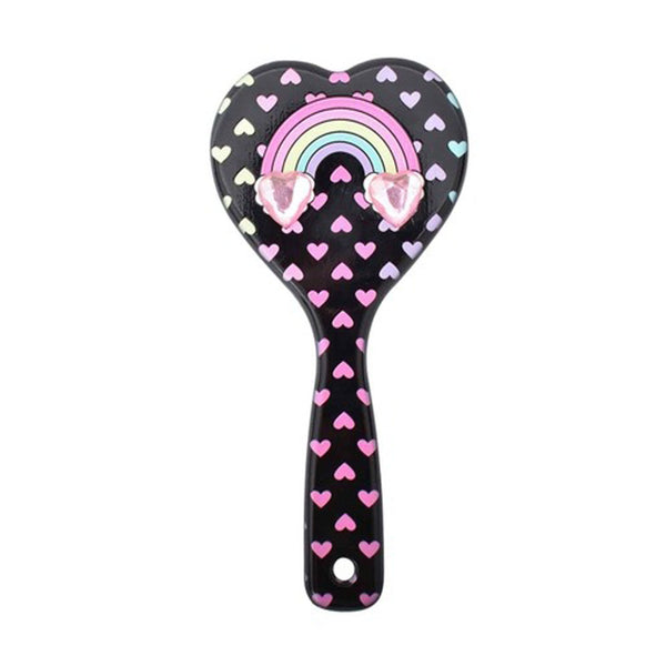 Rainbow Heart Hair Brush