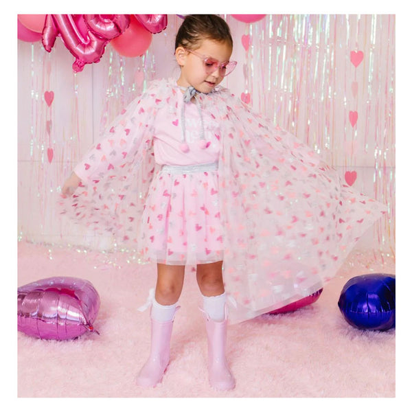 Glitter Heart Cape
