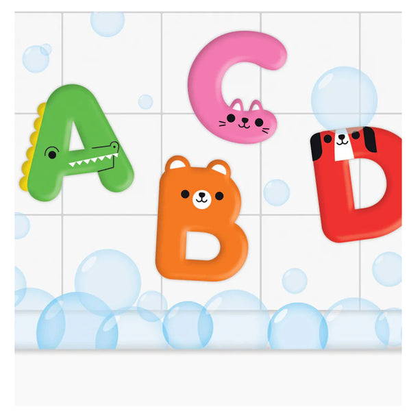 Animal ABC Stickable Foam Bath Shapes