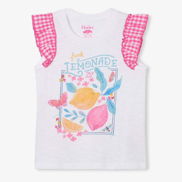 Fresh Lemonade Eyelet Trim Tank Top