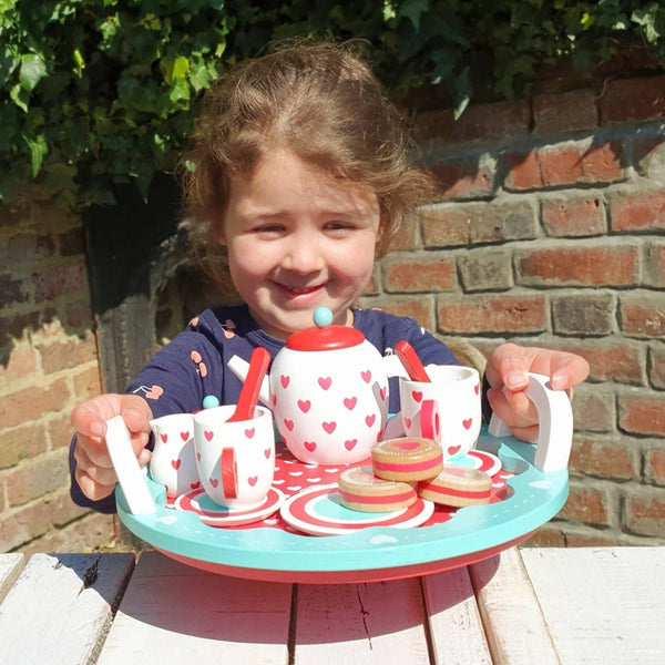 Hearts Tea Party Set, Indigo Jamm