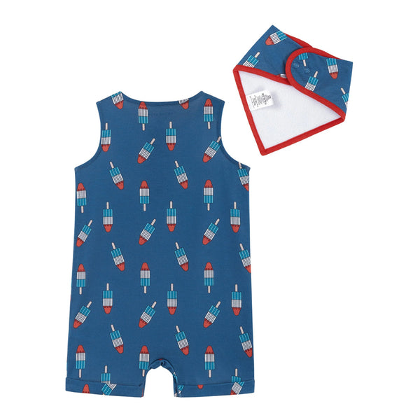 Infant Rocket Pop Romper Set - Blue