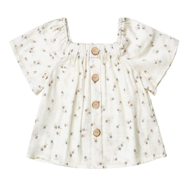 Leah Top - Blue Daisy