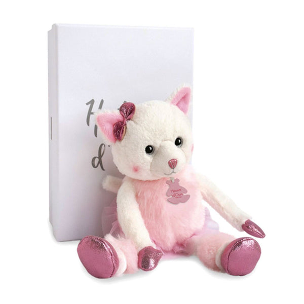 Misty Cat Stuffed Animal with Glitter Accents