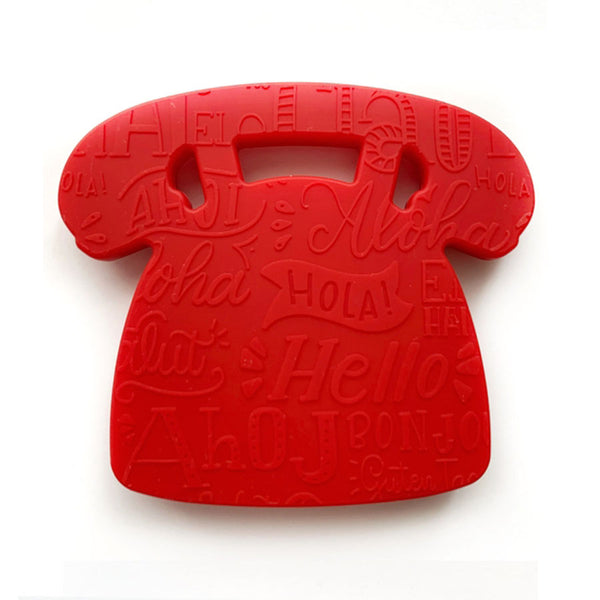 Rotary Dial Phone Teether - Red