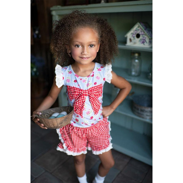 Strawberry Fields Pippa Tank in Blueberry, Mustard Pie