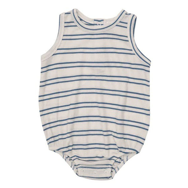 Tank Bubble - Blue Stripe Rib